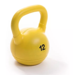 Kettlebell Pesa Rusa Plastico 12kg No Lastima Las Manos Inox